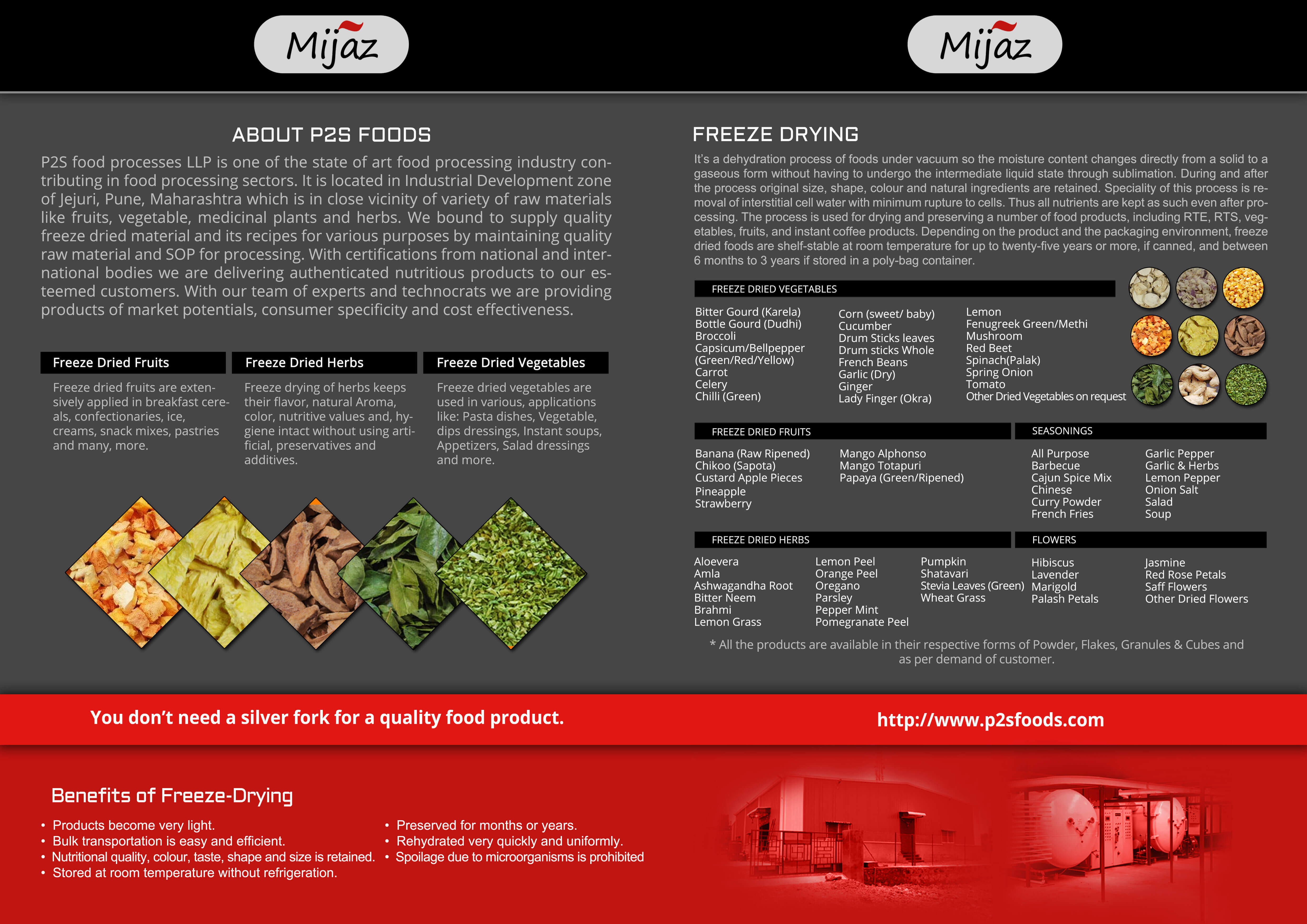 Freeze Dried Fruits | Vegetables | Herbs Pune